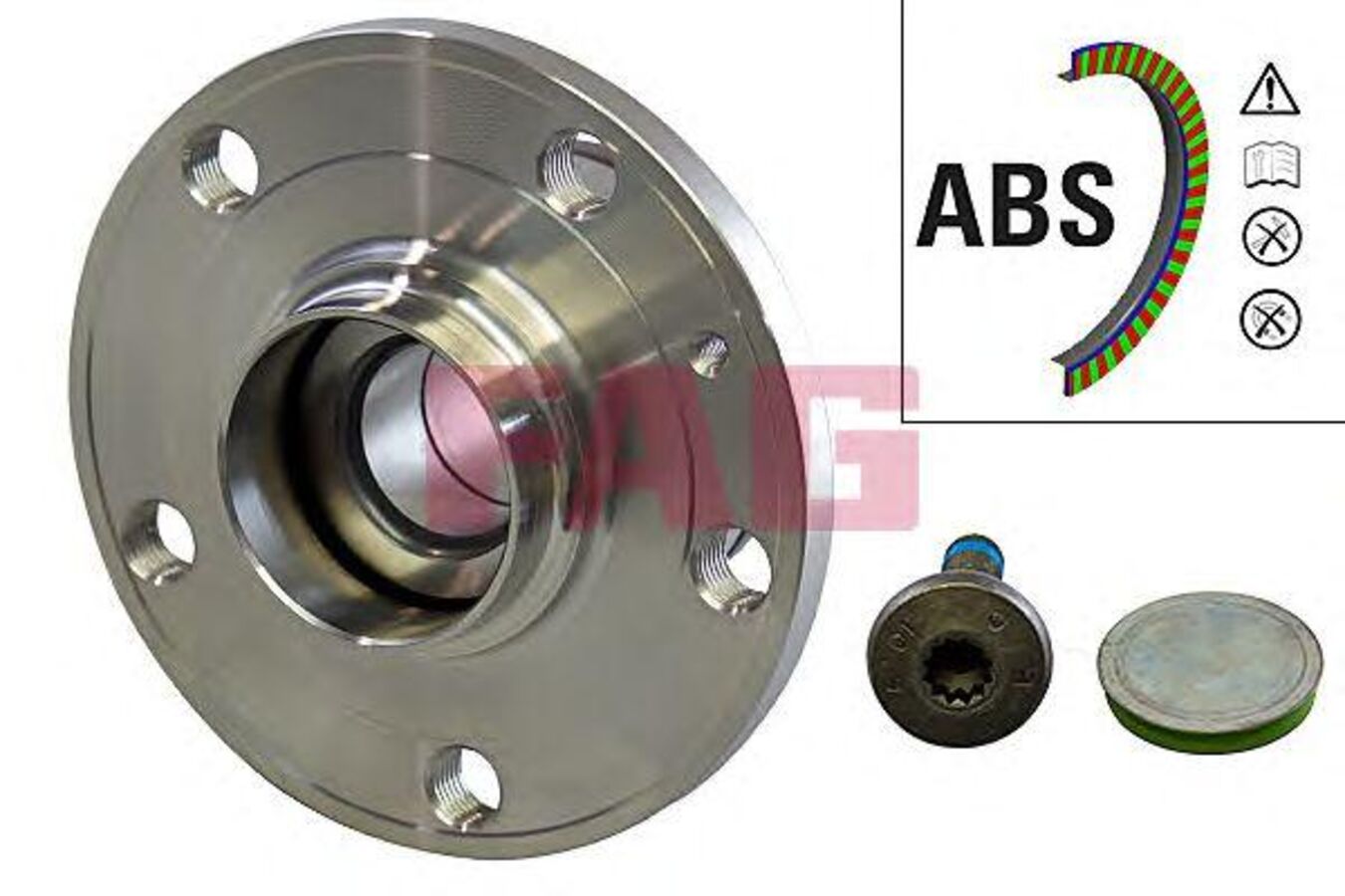 Подшипник-Ступица Зад. audi A3/Vw Golf V, Jetta Iii, Passat/ Skoda Octavia (FAG 713 6110 00)