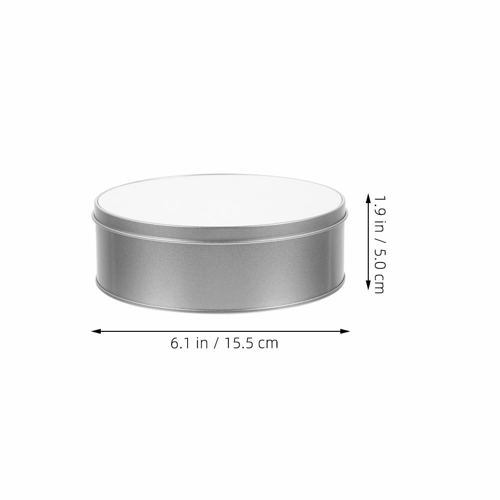 Коробка Для Ювелирных Изделий Серебристый Цвет 15.50X15.50X5.00Cm Подарочная Коробка Из Железа Для Бижутерии
