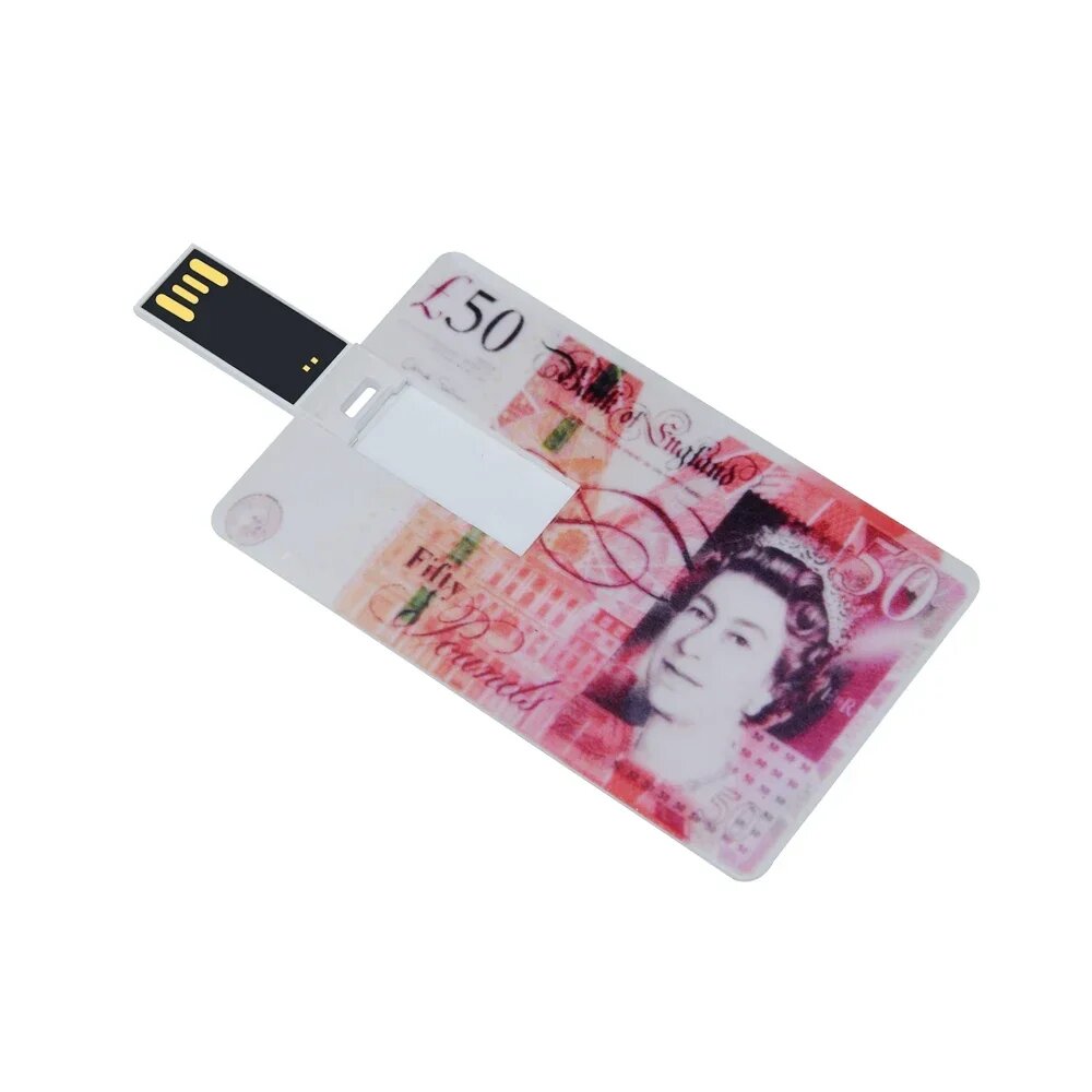 USB-флешка в форме банковской карты, реальная емкость, портативный подарок, 16 ГБ, Style 8