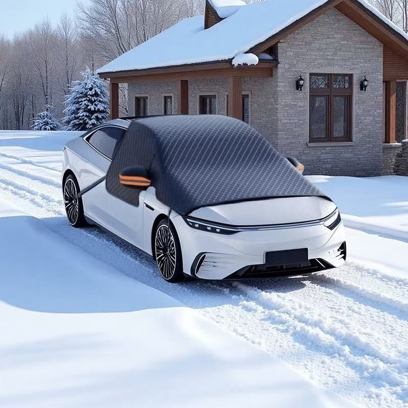 Чехол защитный на лобовое стекло автомобиля зимний утолщенный 15x10x7 см, Защита от снега и льда, Ветрозащитная юбка
