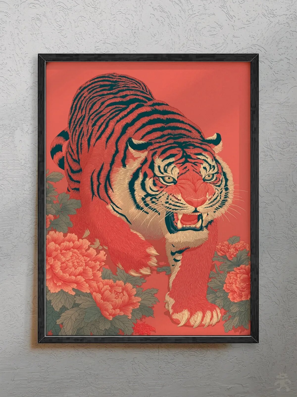 Интерьерный постер "Imperial Crimson" в стиле pinterest, формата 30x40 см.