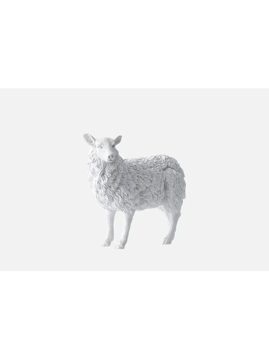 #Hao Shi Sheep, белый, 13,5 cм Преcc-папье 1шт#
