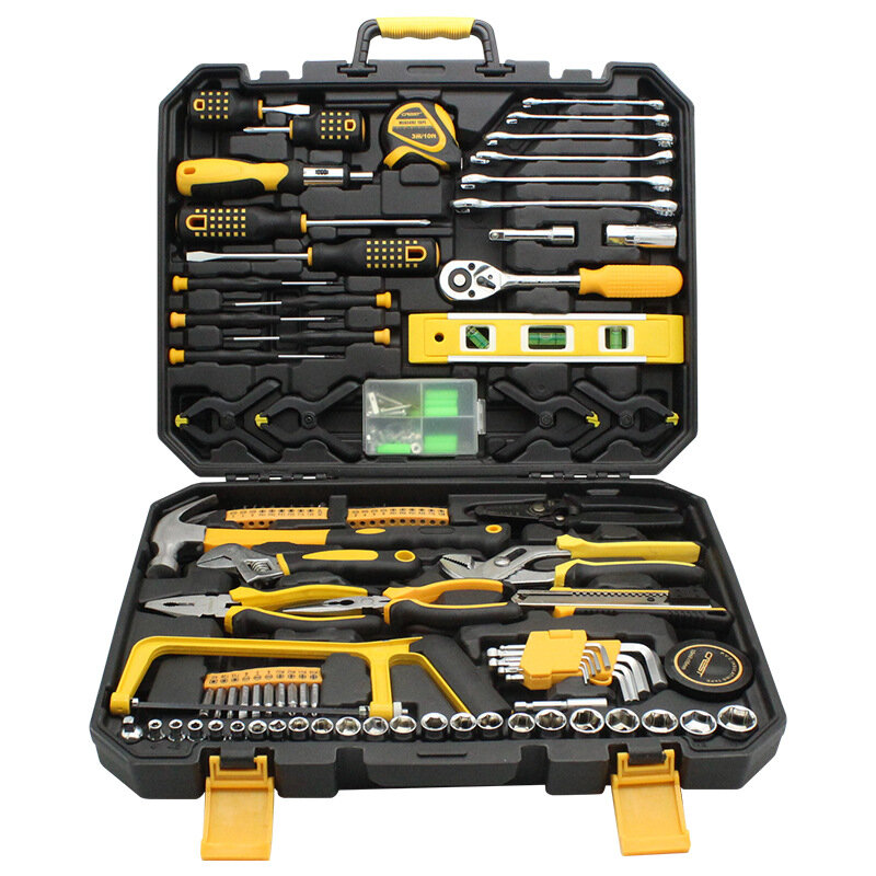 Набор инструментов Ruide Hardware Tool Kit, многофункциональный набор торцевых ключей для автомобилей и дома, 168 предметов