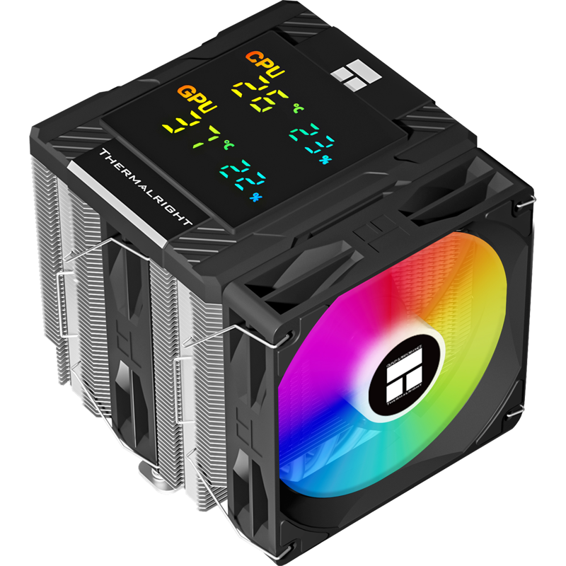 Кулер для процессора Thermalright Peerless Assassin 120 Digital, вентилятор 120 мм, чёрный PA120-DG-BL-ARGB