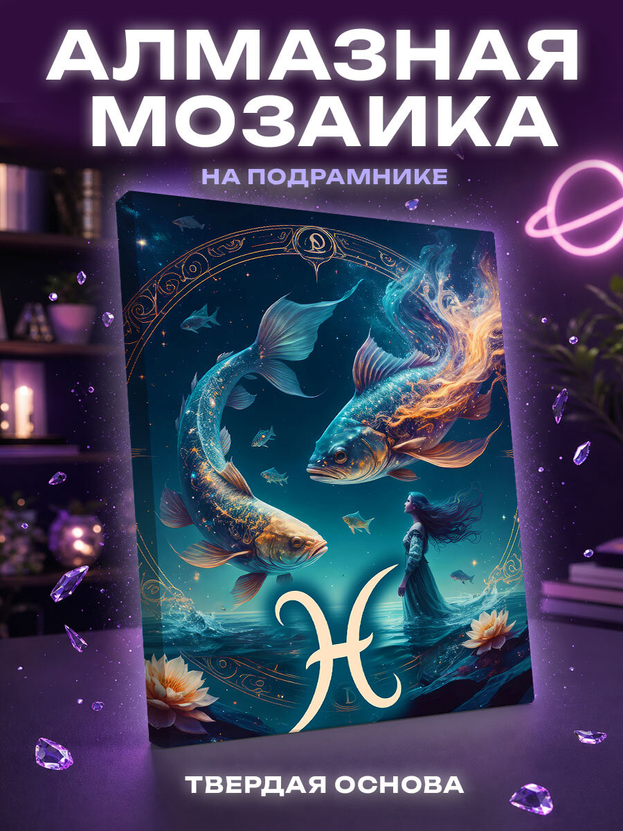 Алмазная мозаика Рыбы