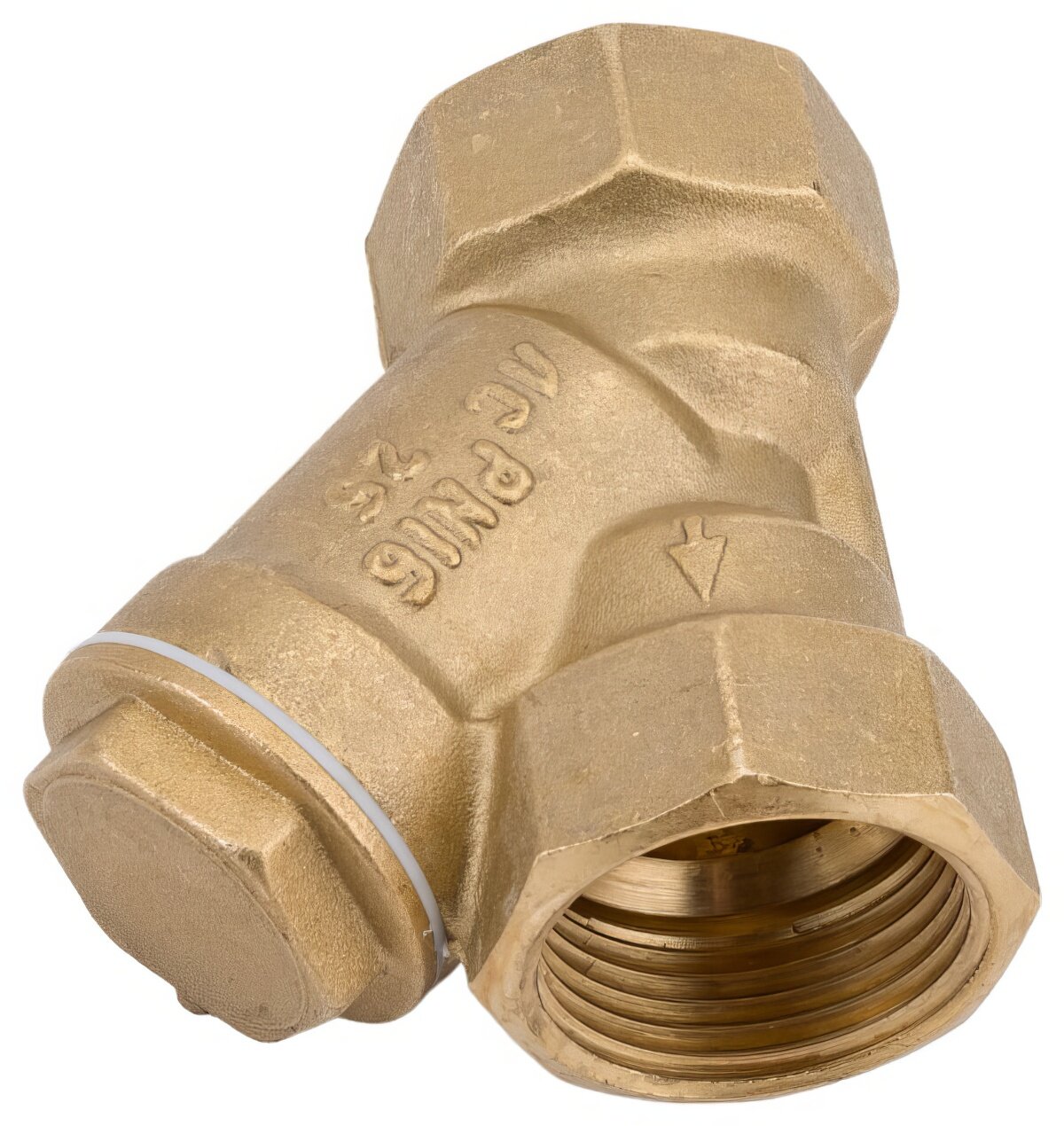 Латунный Y-образный фильтр VALFEX 46Б5фт1 Ду25 Ру25 м/м VF.192. L00.100 036-1226