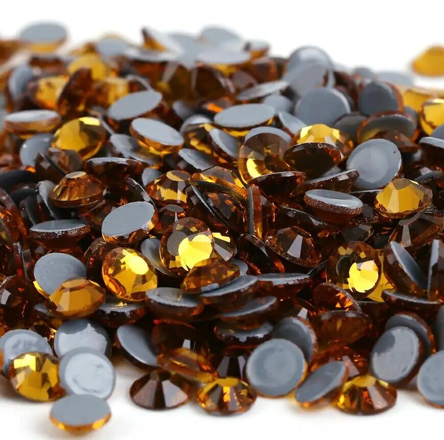 Стразы коричневые Topaz ss12, 1440шт