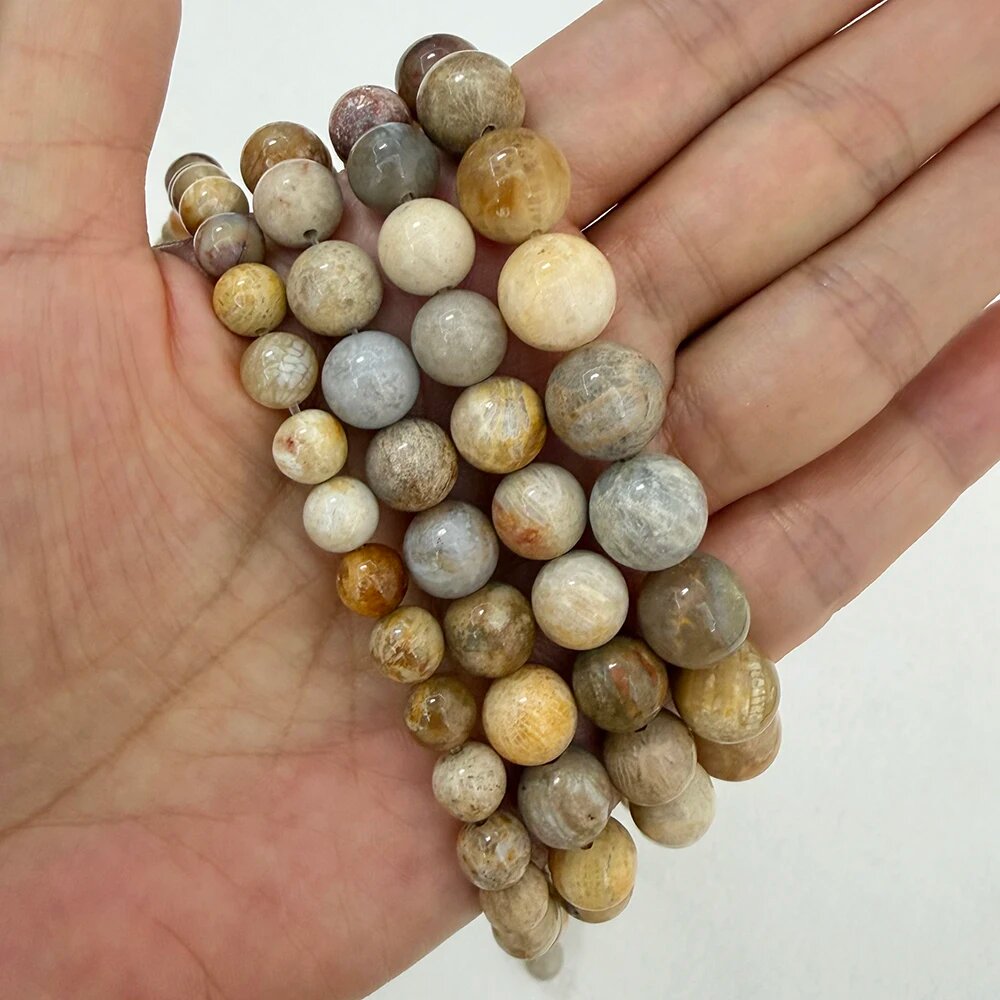 Бусины коралловые хризантема Tony and Beads, 4 мм, 85-95 шт