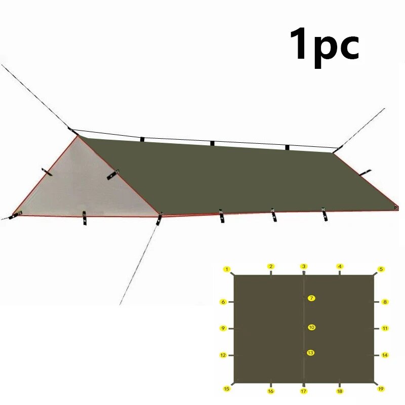 Водонепроницаемый тент-шатер 19 Hang Olive-green