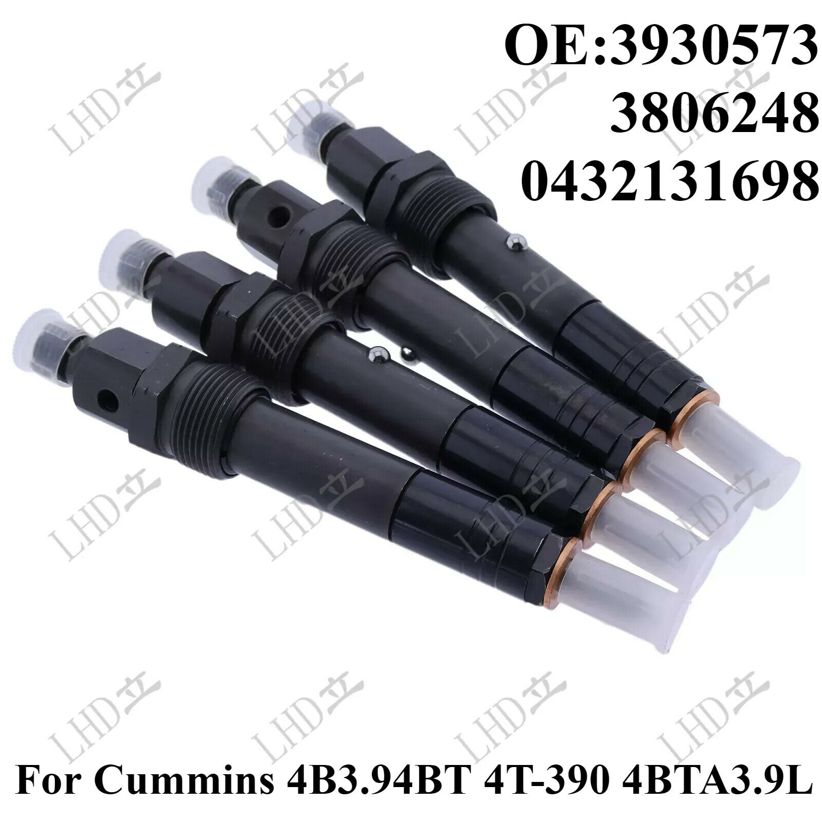 Топливная форсунка 3930573 0432131698 3806248 для Cummins 4B3.9 4BT 4BTA3.9L 4T-390 (4 шт.)