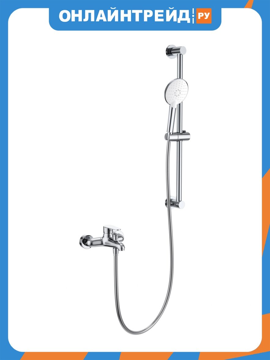 Смеситель для ванны с гарнитуром Bravat F6810941CP-B-SW, хром