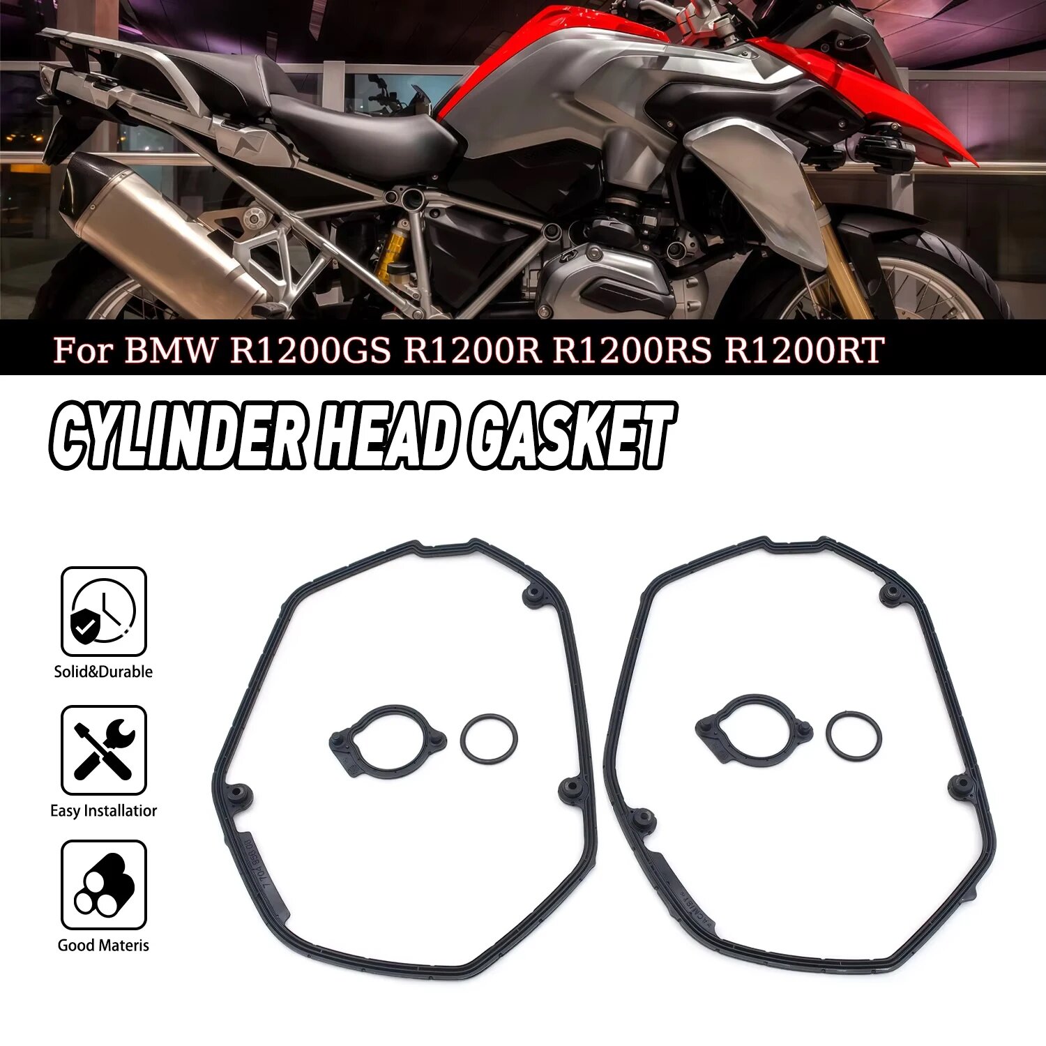 Прокладка крышки клапанов головки цилиндров двигателя для BMW R1200GS R1200 Adventure K50 R1200RT K51 K52 K53 K54 R1200R ABS HP2 11128542057