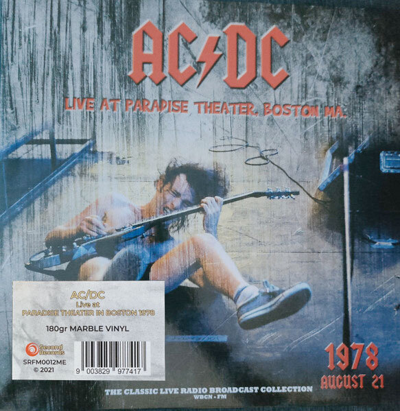 Виниловая пластинка AC/DC - "Live At Paradise Theater, Boston MA. (1978 August 21) [Marble Vinyl]" (Second Records)