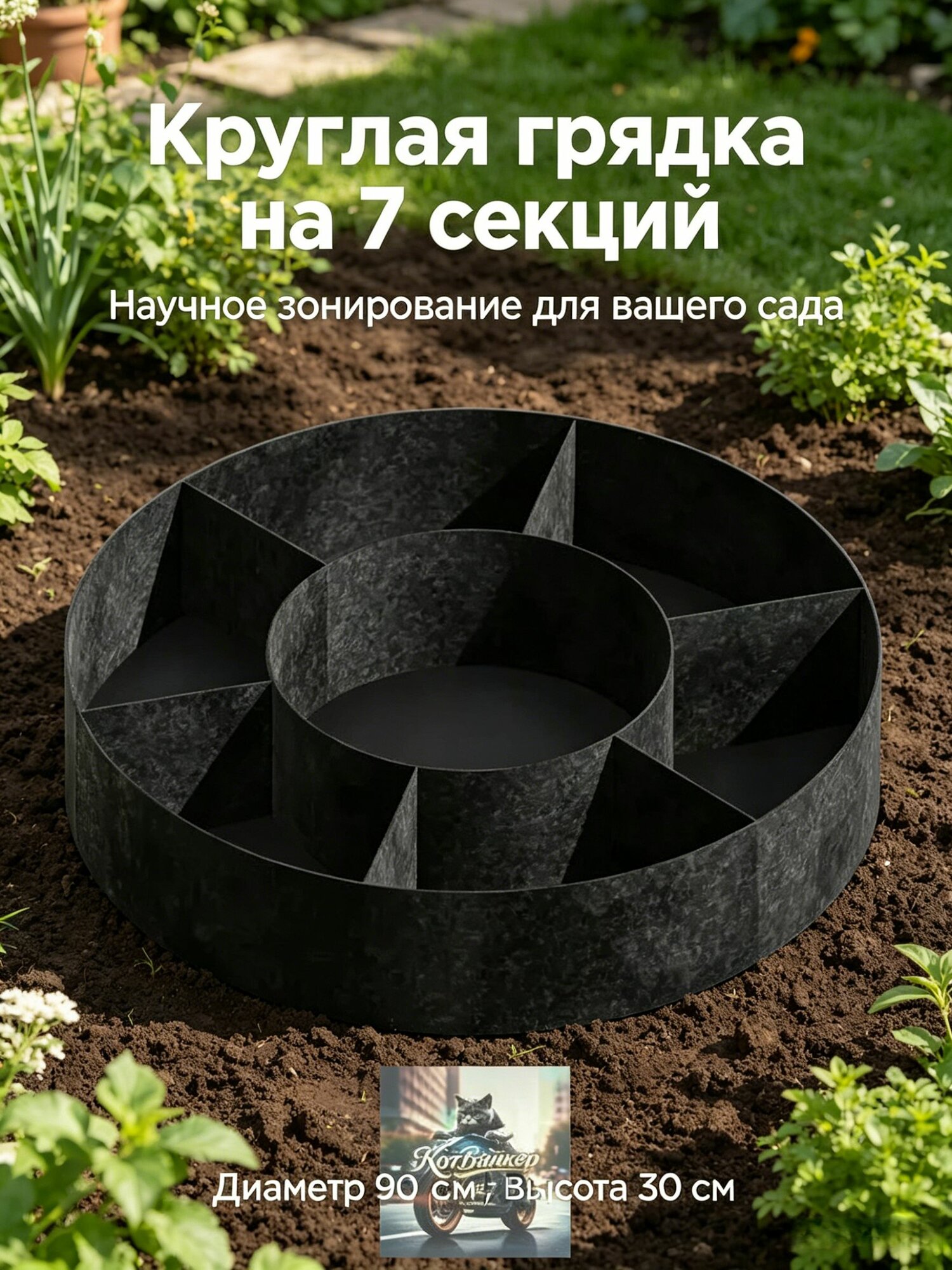 Грядка 0.9х0.9 м 1 шт