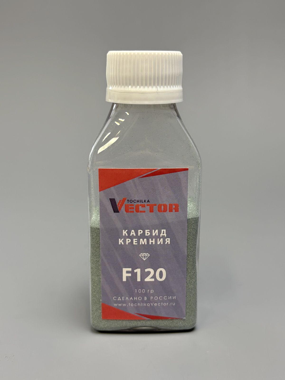 Карбид кремния F120, С64 Зеленый, 100гр. Vector