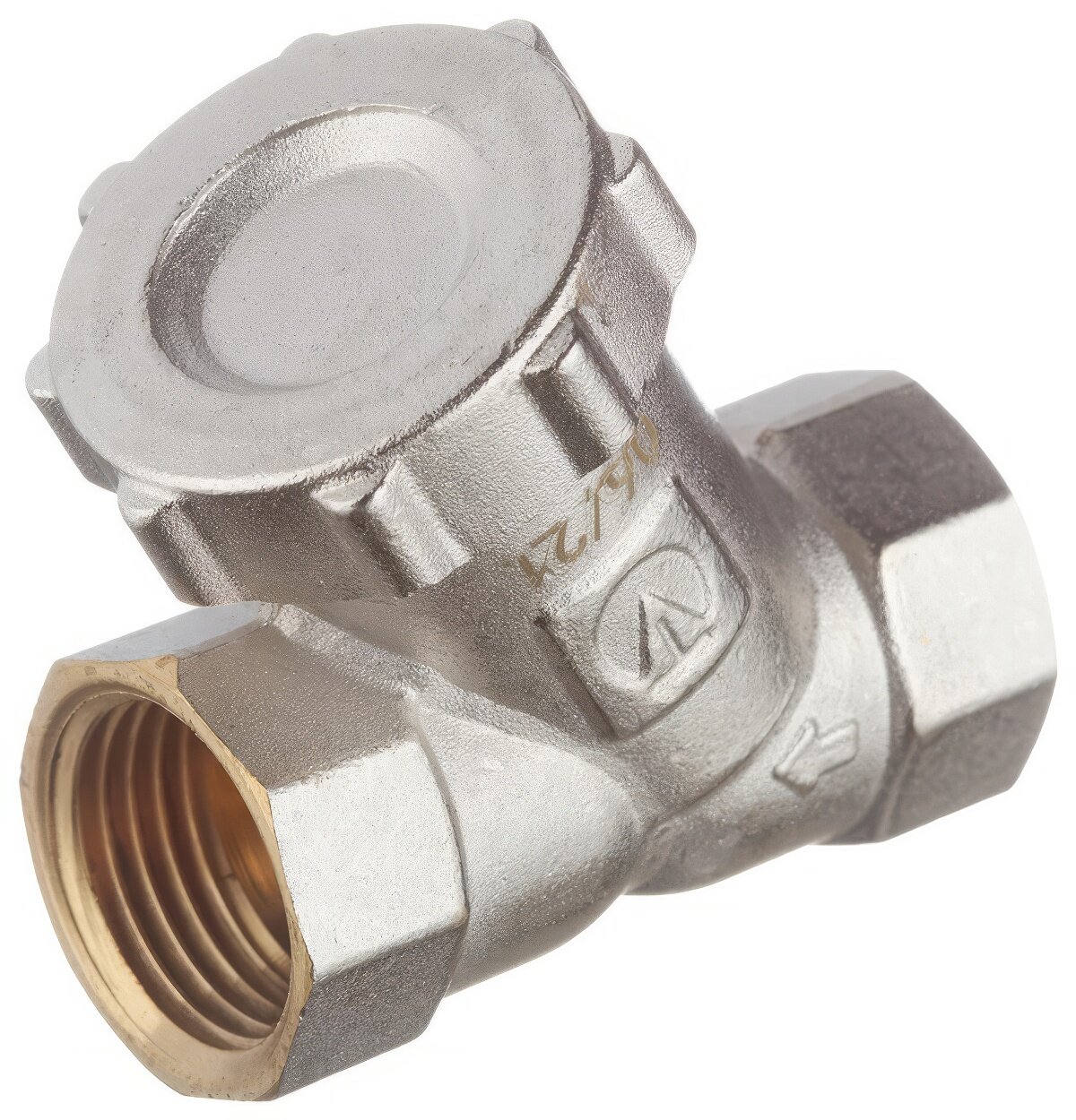 Фильтр косой Valtec с заглушкой 1/2 ВР(г) х 1/2 ВР(г) (VT.193. N.04)