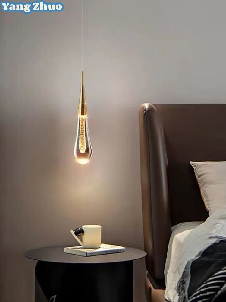 Franeda Люстра LED, золотой цвет, хрустальный плафон, регулировка высоты и температуры света