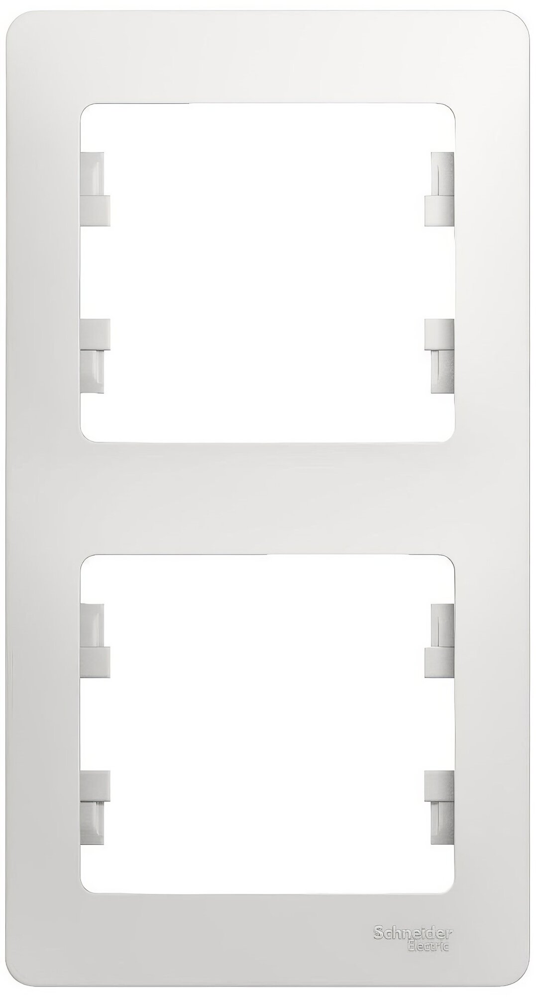 Рамка 2 поста Schneider Electric GLOSSА белый
