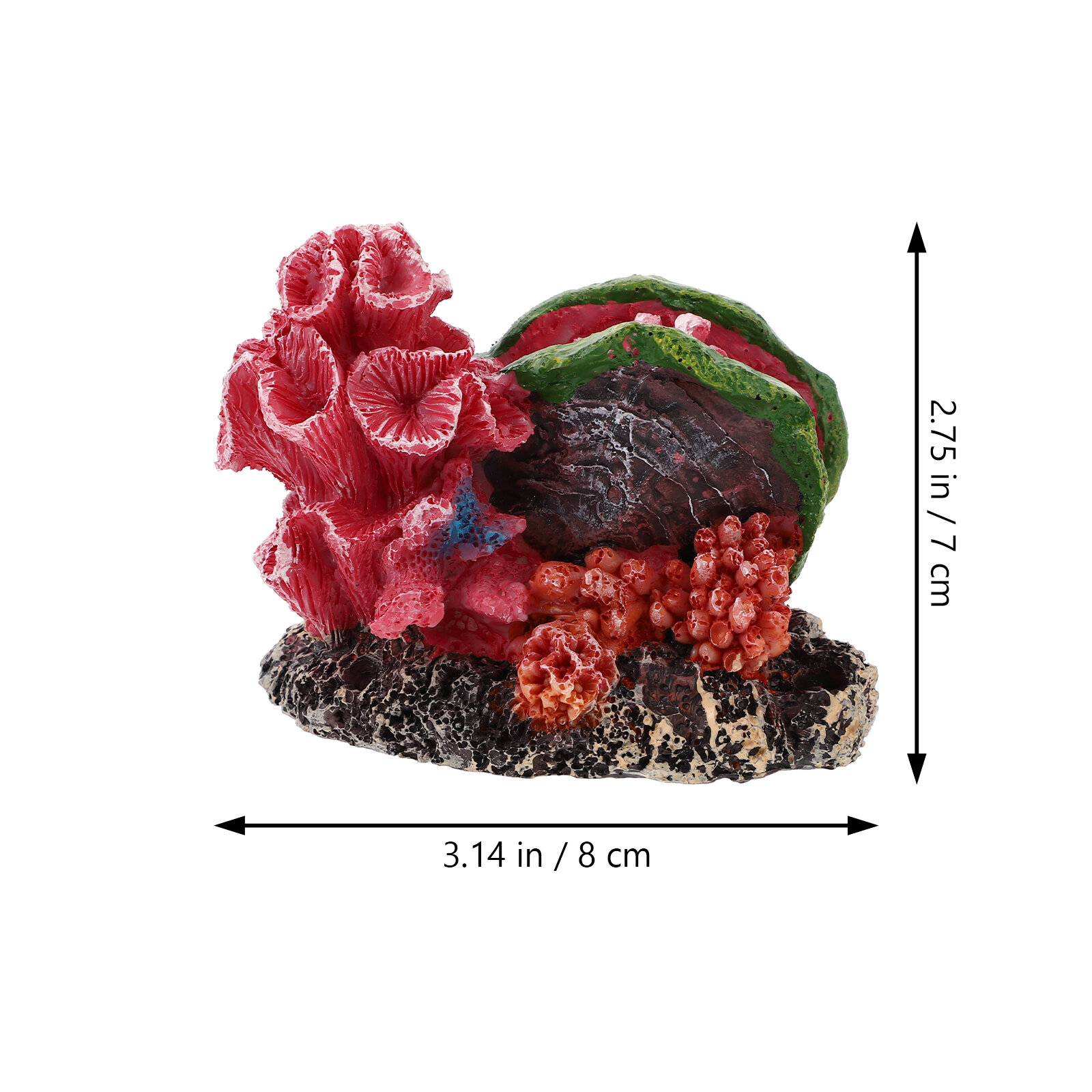 Украшение Для Аквариума В Forme Коралла Многоцветное 8X5.5X7CM