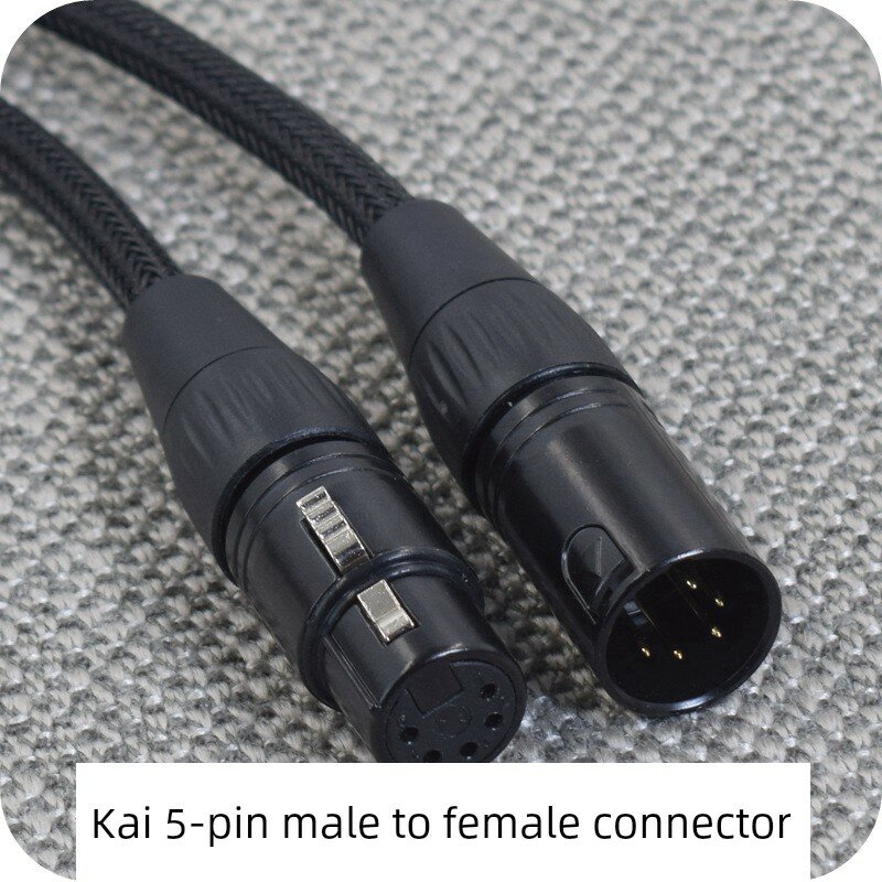 5-контактный кабель XLR мужской на женский, 5-пиновый балансный микрофонный аудиокабель для колонок, длина 10м