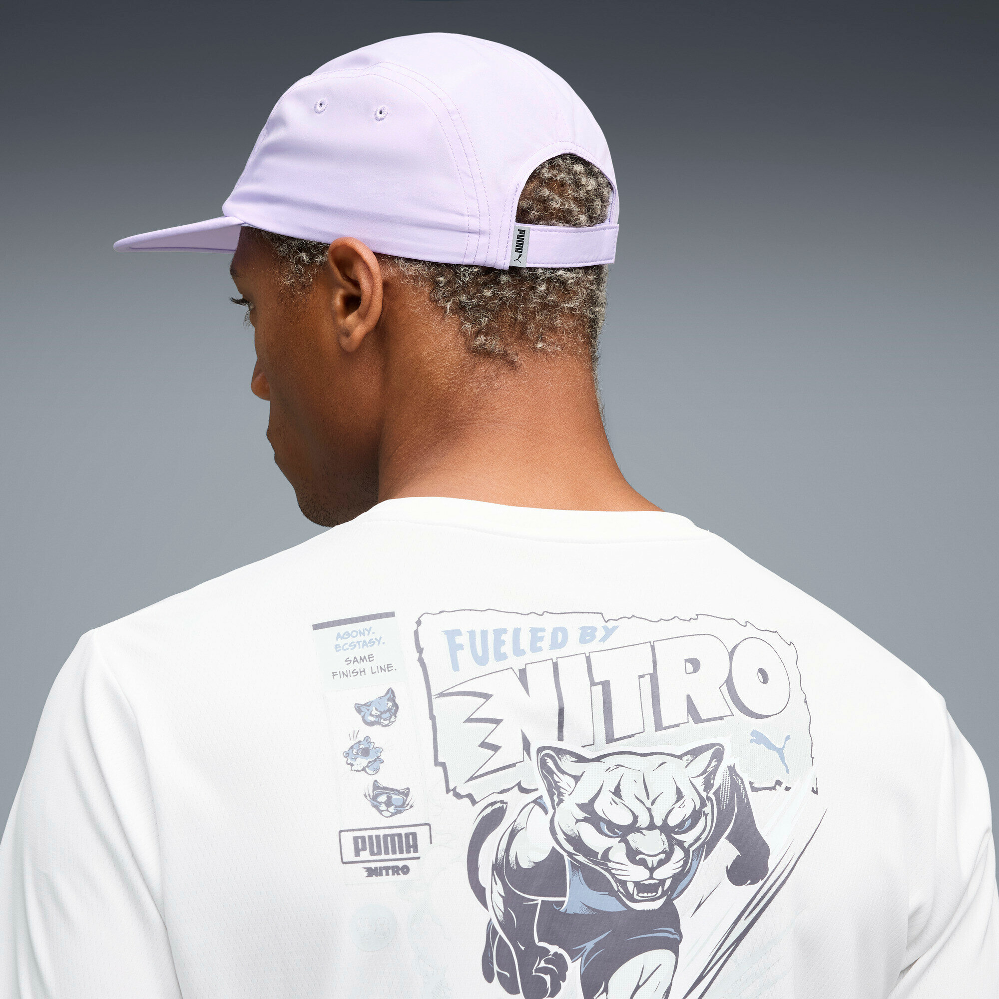 Кепка PUMA Essential Running 5 Panel Cap для мужчин и женщин, размер M, сиреневый — фото 1