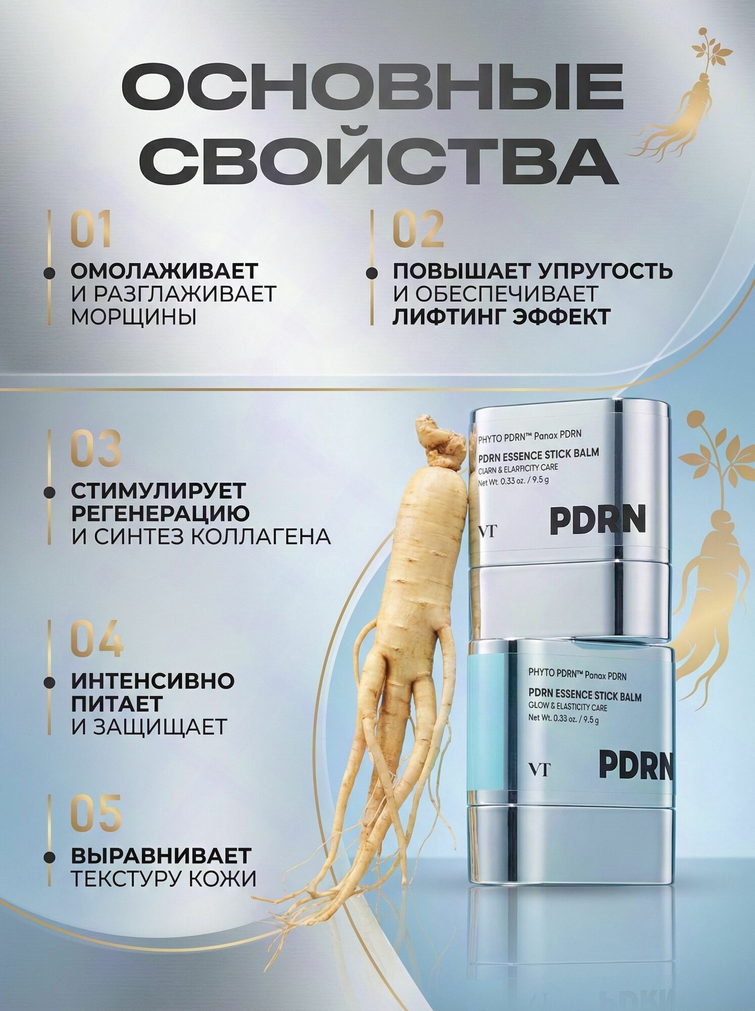 PDRN Essence Stick Balm Увлажняющий бальзам для лица в стике (без SPF) С добавлением эссенции PDRN для осветления и б