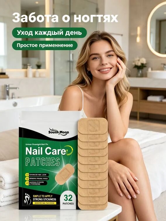 Пластыри для ухода за ногтями, 32 шт. Ночные увлажняющие накладки для ухода за ногтями ног и рук