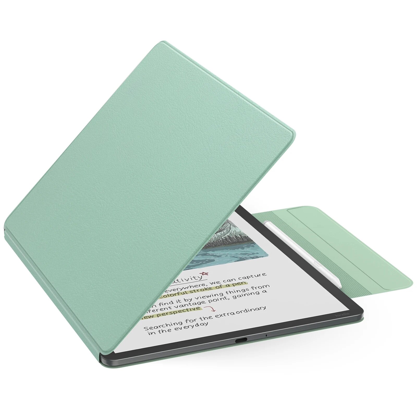 Магнитный чехол dadanism для Kindle Scribe Agave Green