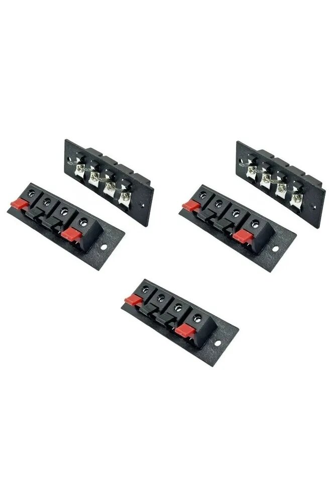 5 шт. 72x24mm 4 позиционных полюса Push in Jack Spring Wire Plug Разъем разъема Терминал Load Audio Speaker Terminal Clip 4 полюса