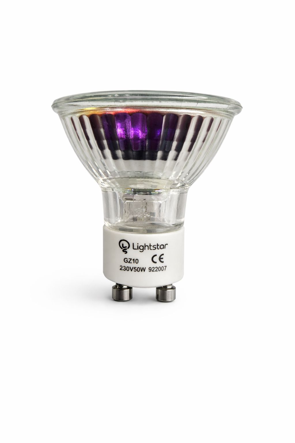 Лампочка GZ10 50w 230v 2800k 40(градусов) галогенная(5 штук в комплекте)