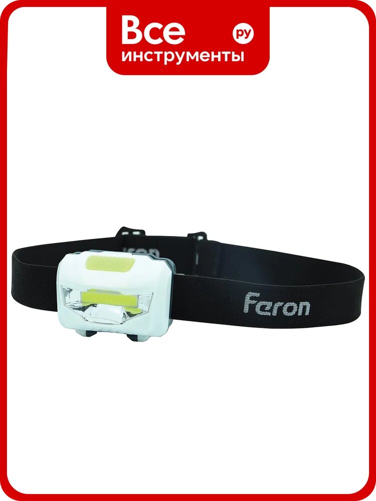 Налобный фонарь FERON TH2300 на батарейках 3xAAA, 3W 1COB IP44, пластик 41679