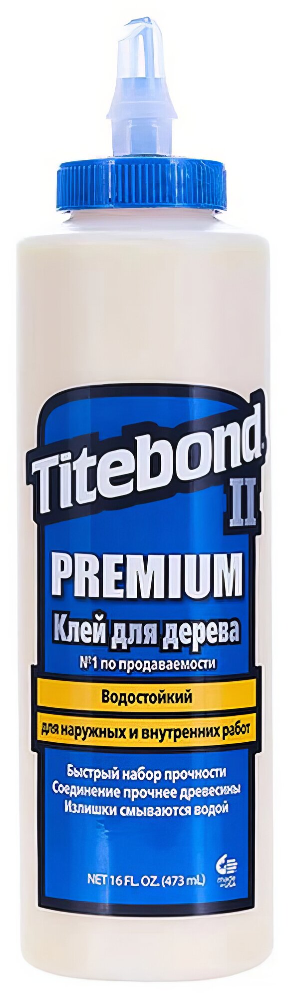 Клей ПВА столярный Titebond II Premium водостойкий D3 550 г