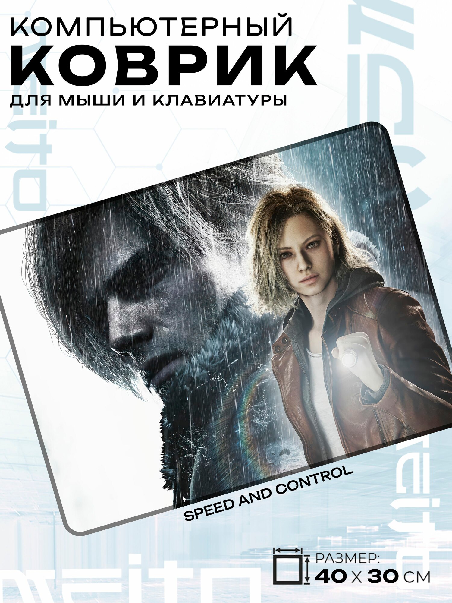 Игровой коврик для мыши жаккард 40x30 см Resident Evil 9 Requiem Резидент Эвил 9 Реквием Обитель Зла