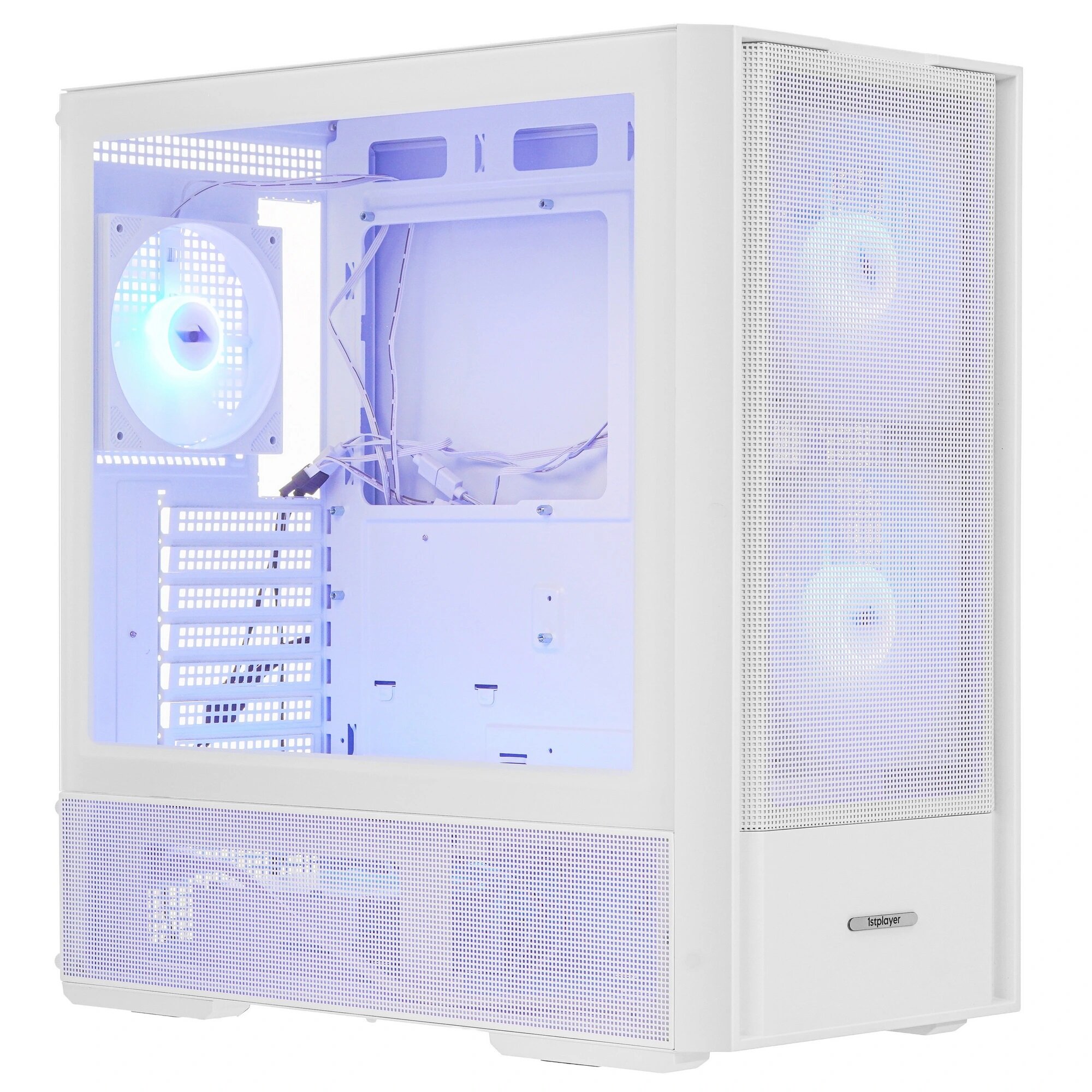 Корпус ATX 1STPLAYER AU7 ARGB White / 2x140mm & 3x120mm ARGB fans