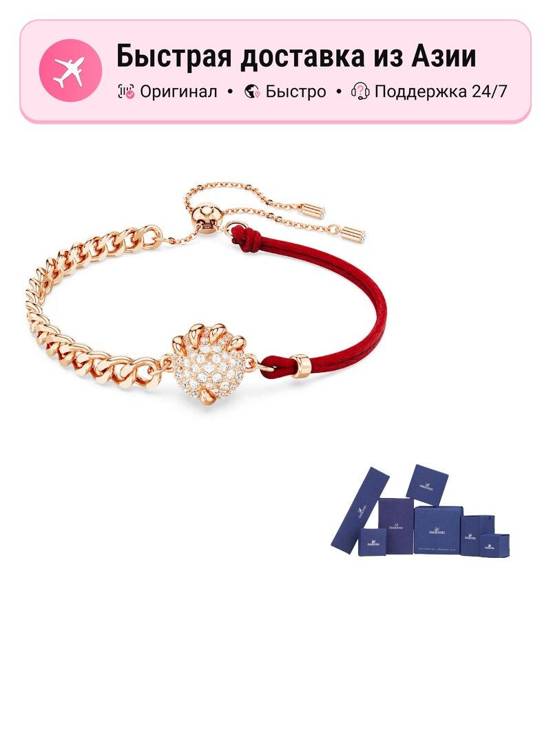 Браслет-цепочка SWAROVSKI, кристаллы Swarovski