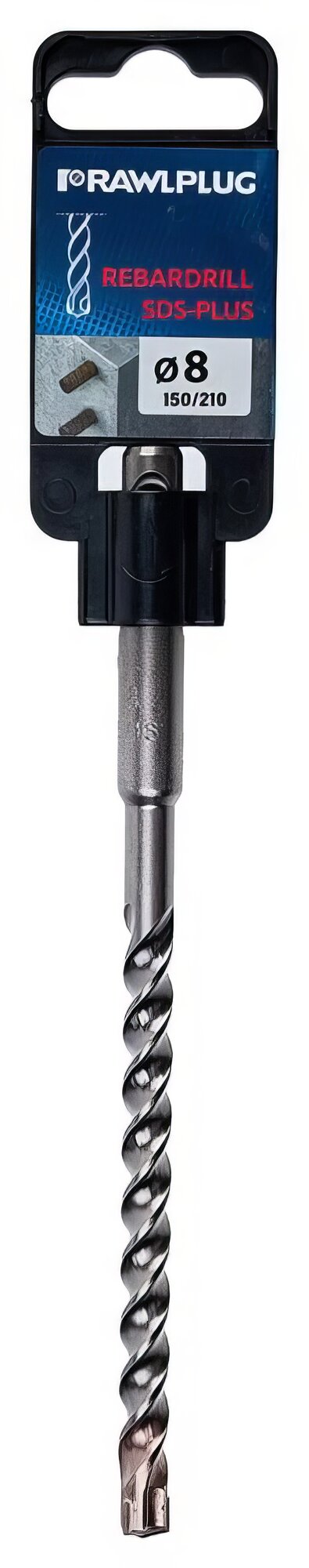 Бур SDS-plus Rawlplug Rebardrill 8х210 мм усиленный (RT-SDSR-8/210)