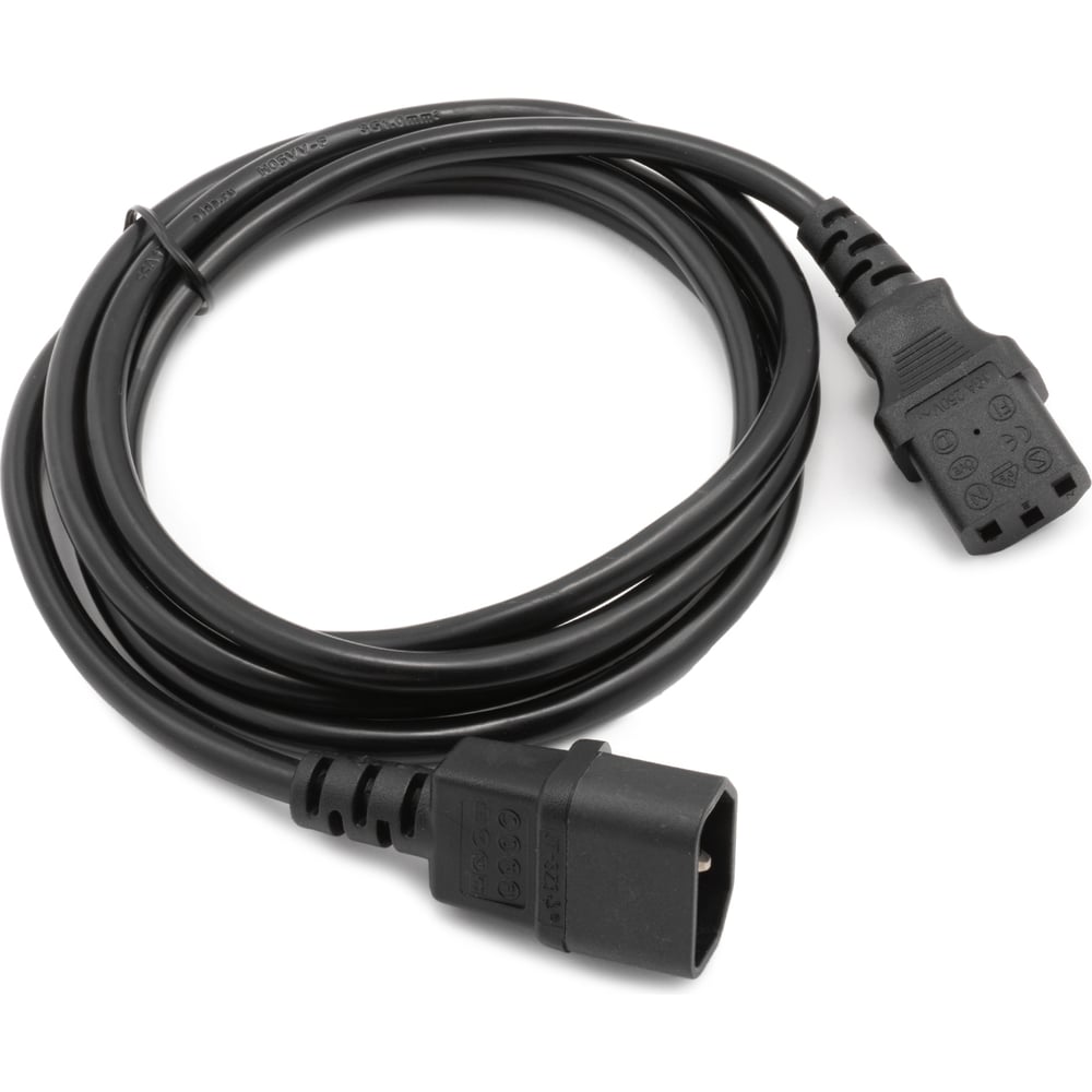 Кабель питания A1 1.8 м, С13-С14, 3x1 мм², 2200 Вт, черный A1-PC1-C13-C14-1.8M