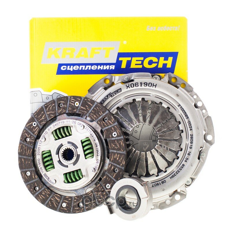 Комплект сцепления Krafttech W10190A для Citroen C1; Peugeot 107; Toyota Aygo