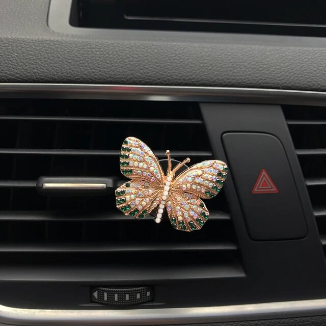 Автомобильный освежитель бабочка, зеленый, для воздуховода
