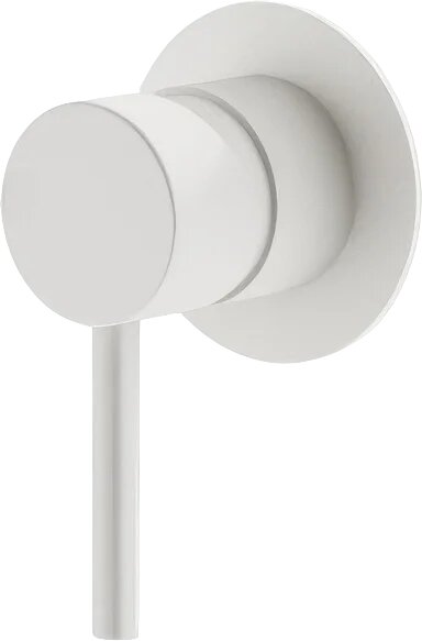 Встраиваемый смеситель для душа и ванны Plumberia Selection Ixo KITXO1135BO С внутренней частью, латунный, рычажный, настенный, белый, матовый, с керамическ
