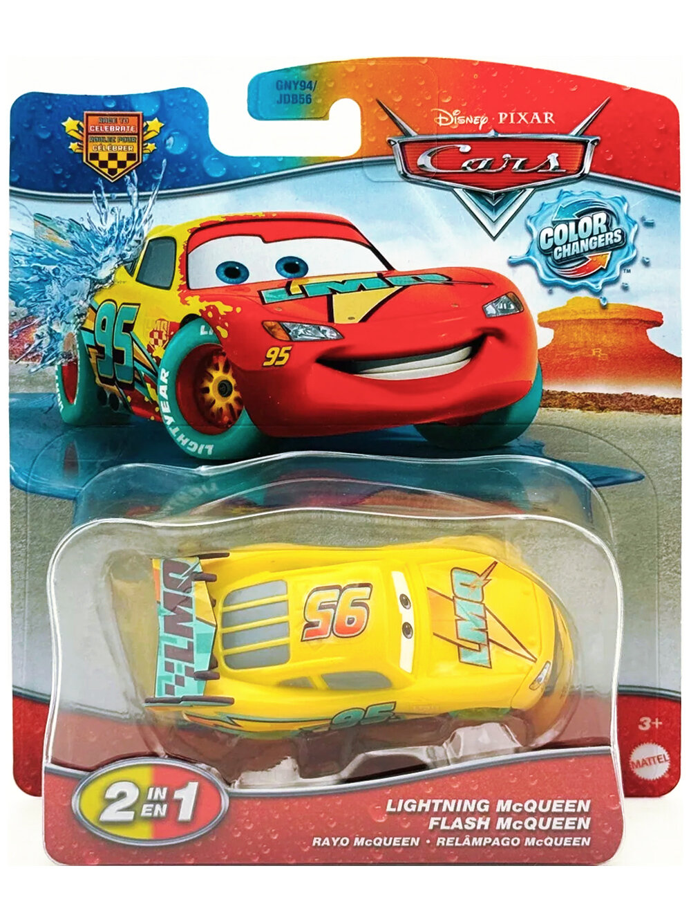 Colour Changers Race to Celebrate Машинка Молния Маккуин №95 JHD88
