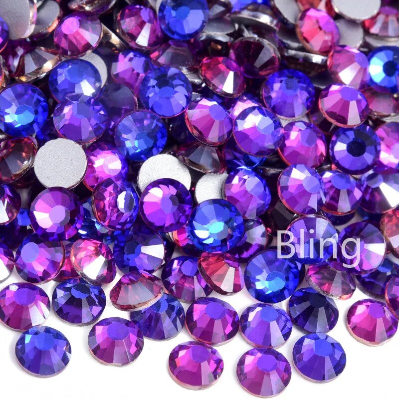 Стразы сиреневые фиолетовые Purple velvet SS6-SS30