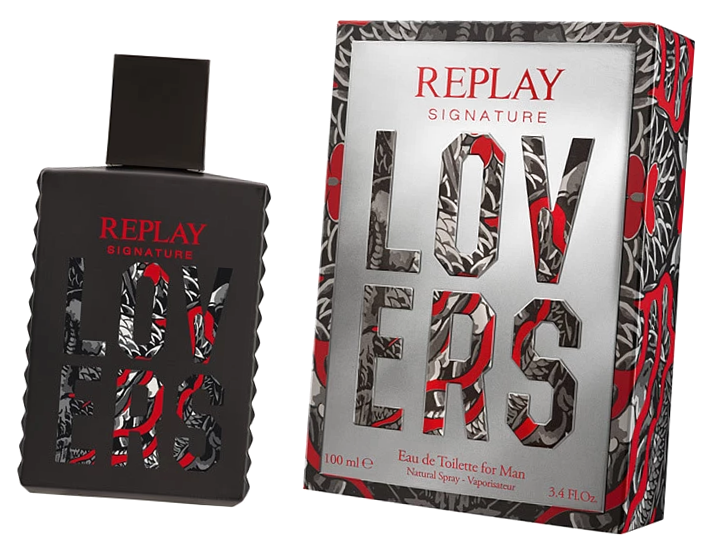 Парфюм для мужчин Replay Signature Lovers For Man объём 100 мл - Реплей Сигначе Лаверс Фо Мэн