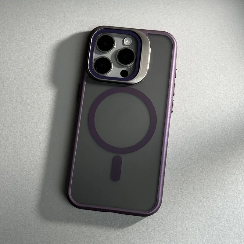 Магнитный чехол для iPhone 17, 18 Pro Max, 16, 15, 13, 14, iPhone17 Про Макс, Фиолетовый, фиолетовый