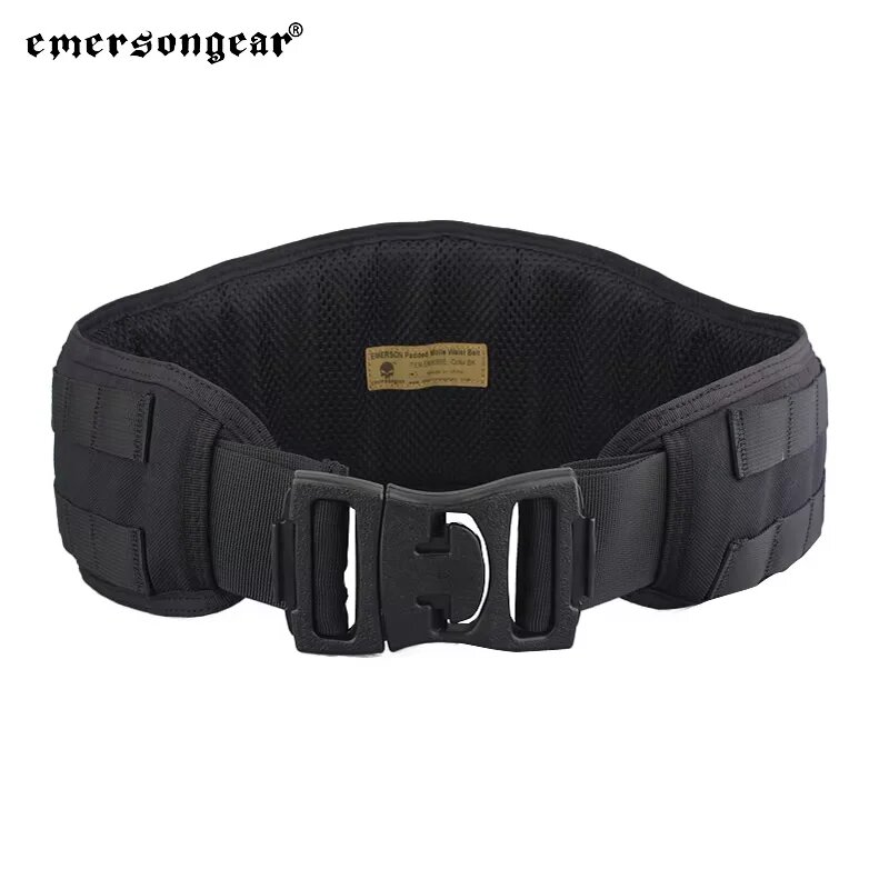Тактический поясной ремень Emersongear с мягкой подкладкой, пояс Molle для стрельбы, охоты, страйкбола, боевые пояса, модульный мульти-камуфляжный пояс 500D, нейлон
