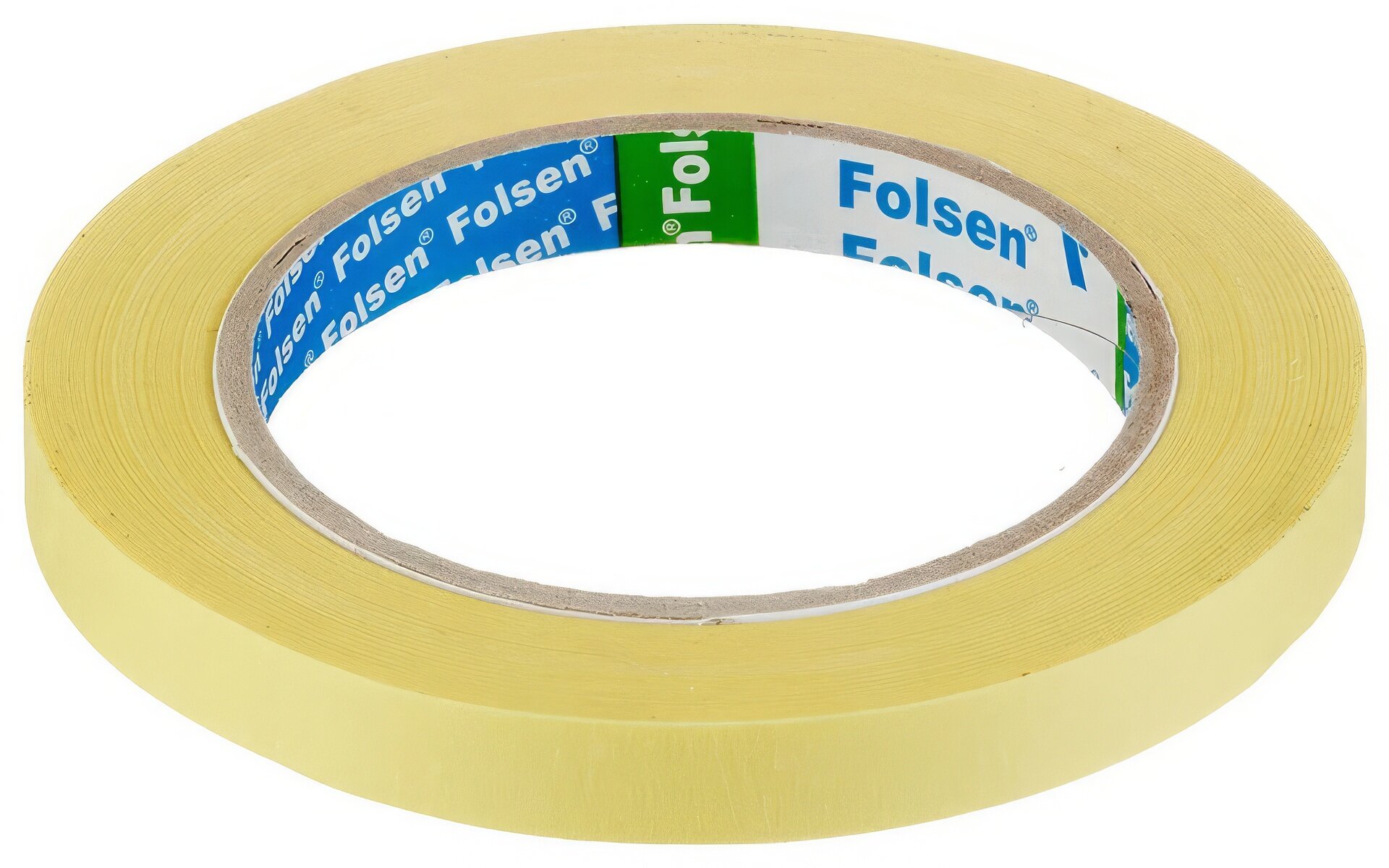 Лента малярная Folsen желтая 12 мм 50 м (02212)