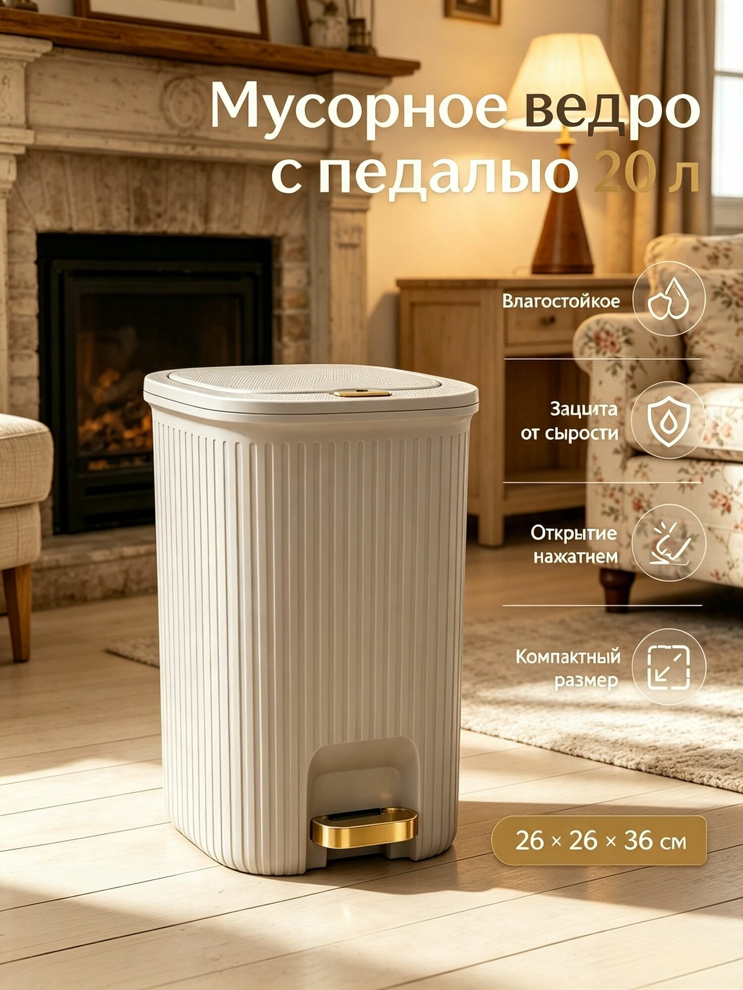 Мусорное ведро, 20 л