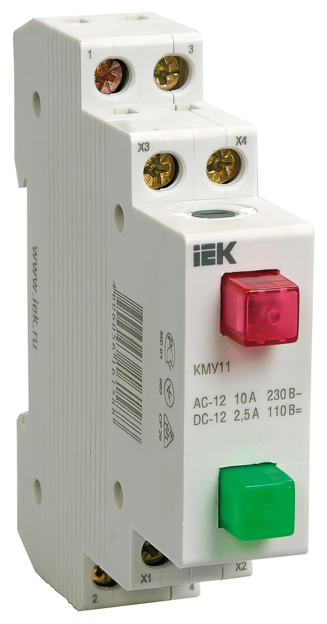 Модульная кнопка управления IEK, КМУ11, ИЭК MBD10-11-K51