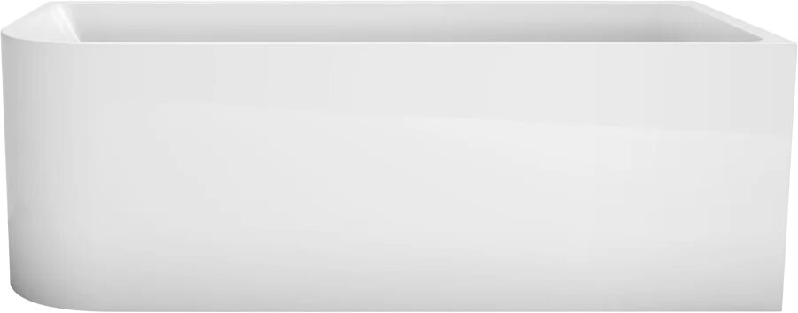 Акриловая ванна BelBagno BB712-1700-730-R 170x73, на ножках, правая, пристенная, белая, глянцевая, со сливом-переливом, асимметричная