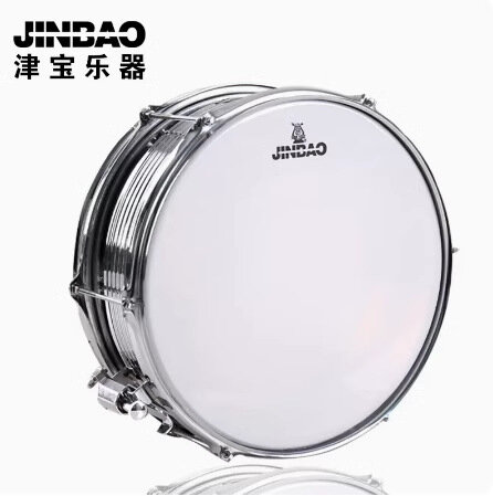 Мини-барабан Jinbao, стальной корпус, нержавеющая сталь JBS1051, барабан для духового оркестра, с ремнем и барабанными палочками, маршевый барабан, малый барабан для военного оркестра